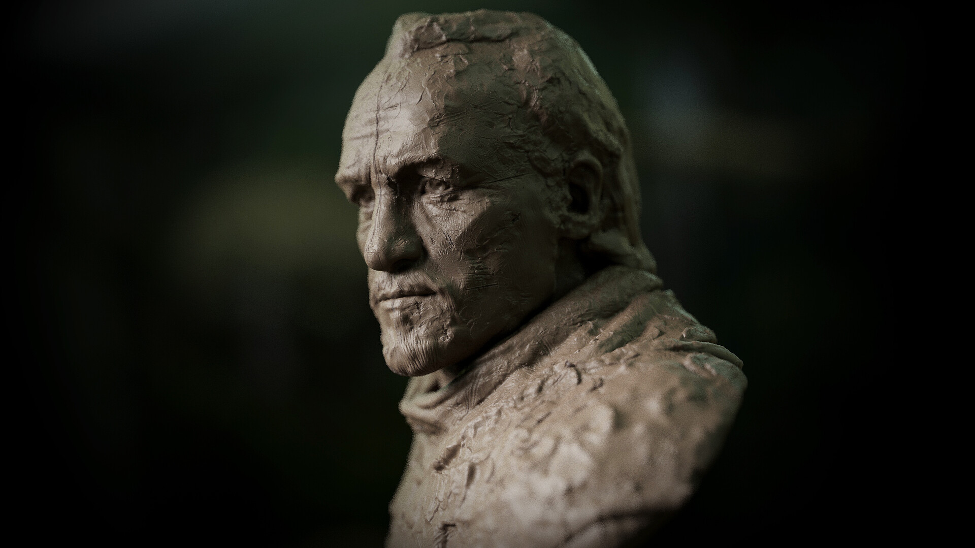 Jay Clark - Clay render exploration. Bronn from GoT.