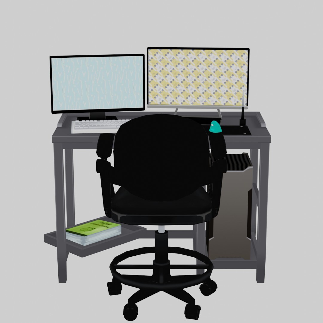 ArtStation - Handpainted Desk Scene