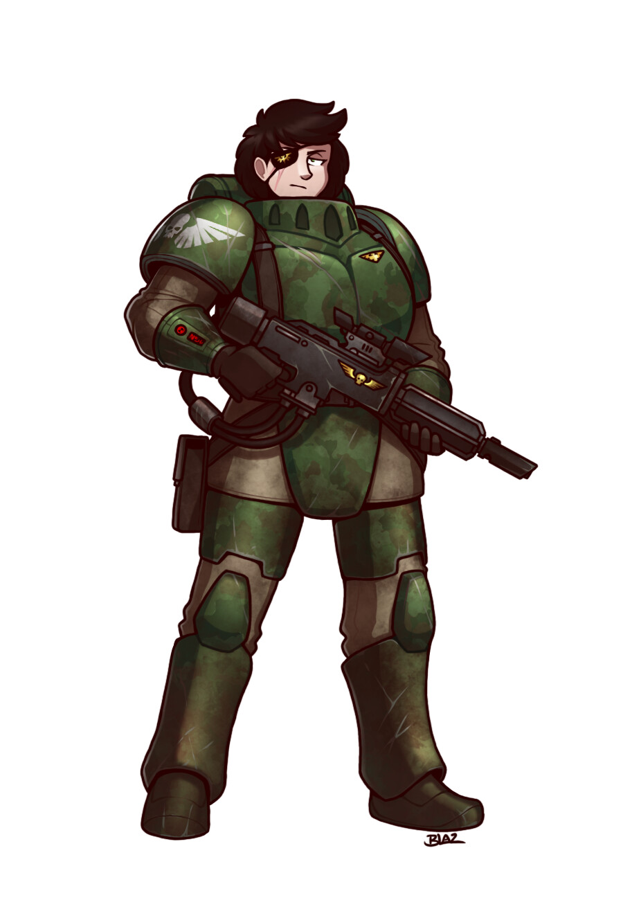 ArtStation - Kasrkin Guardswoman