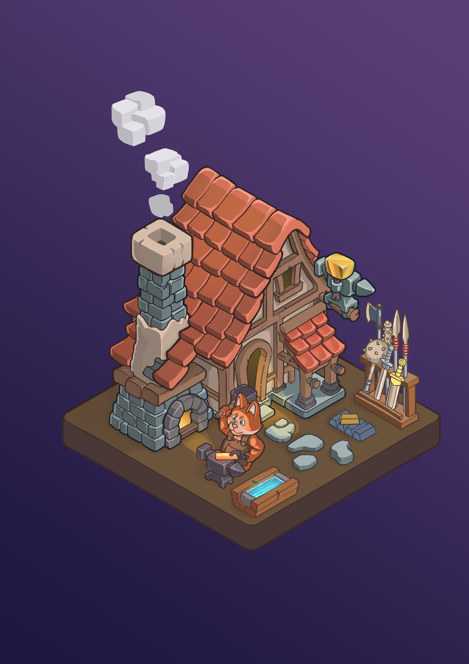 ArtStation - Blacksmith workshop
