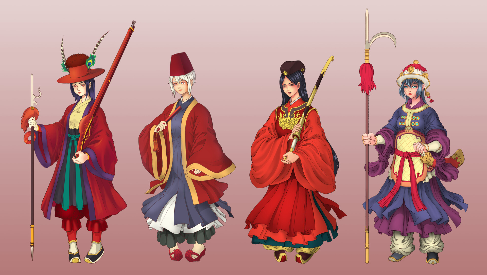 ArtStation - VietNam Traditional outfit