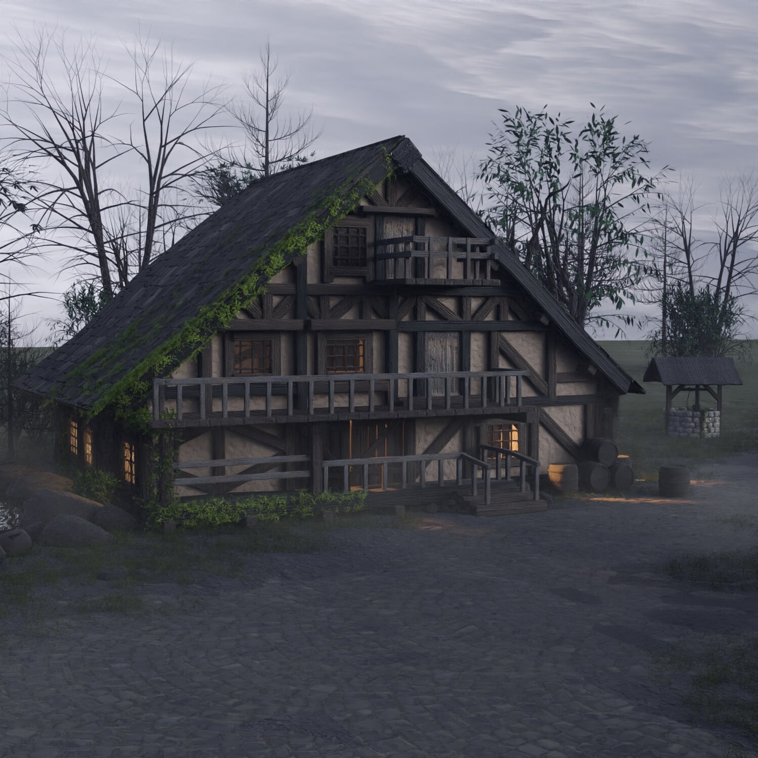 ArtStation - Medieval Village - Practice Project
