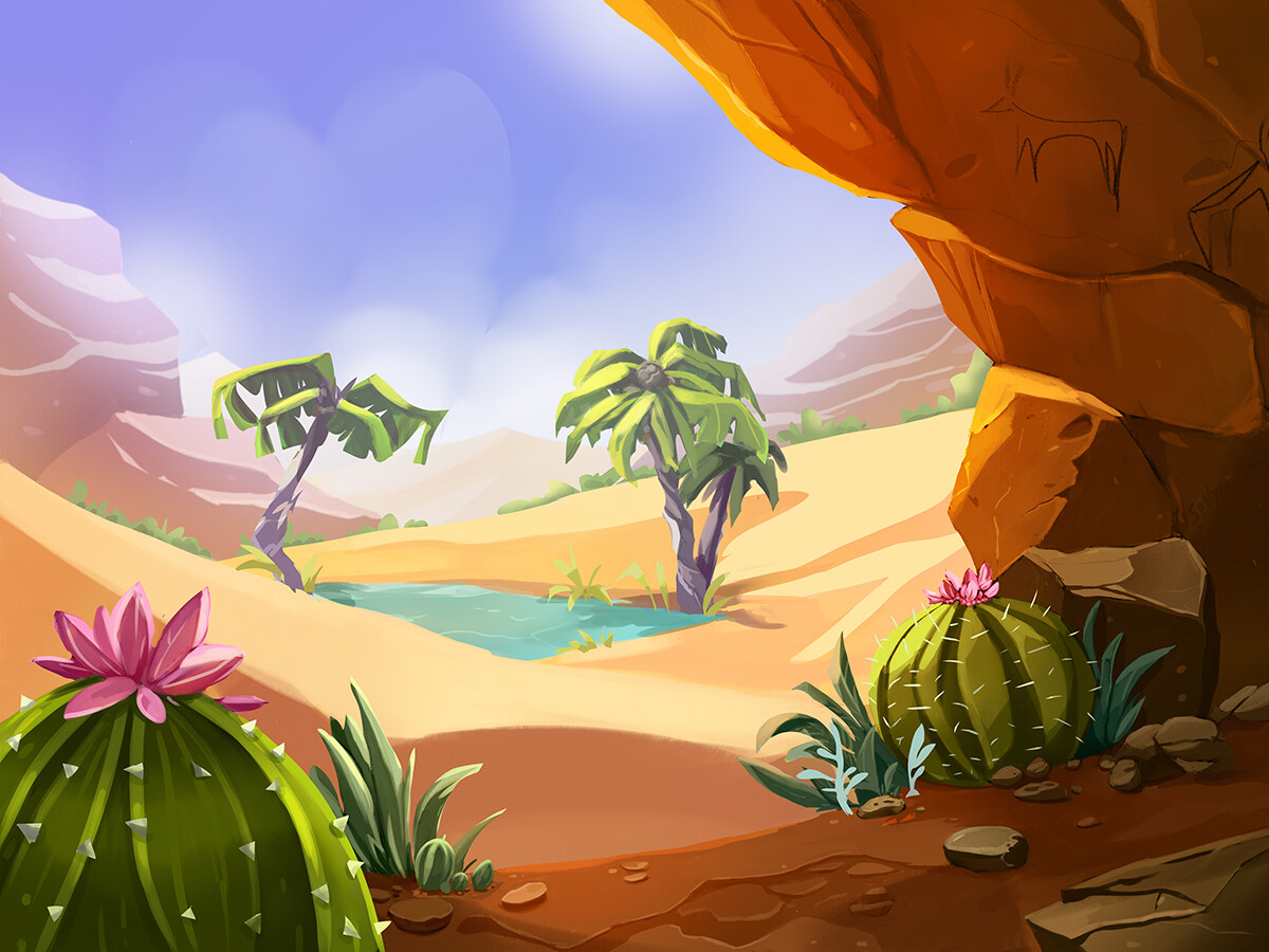 ArtStation - Desert environment
