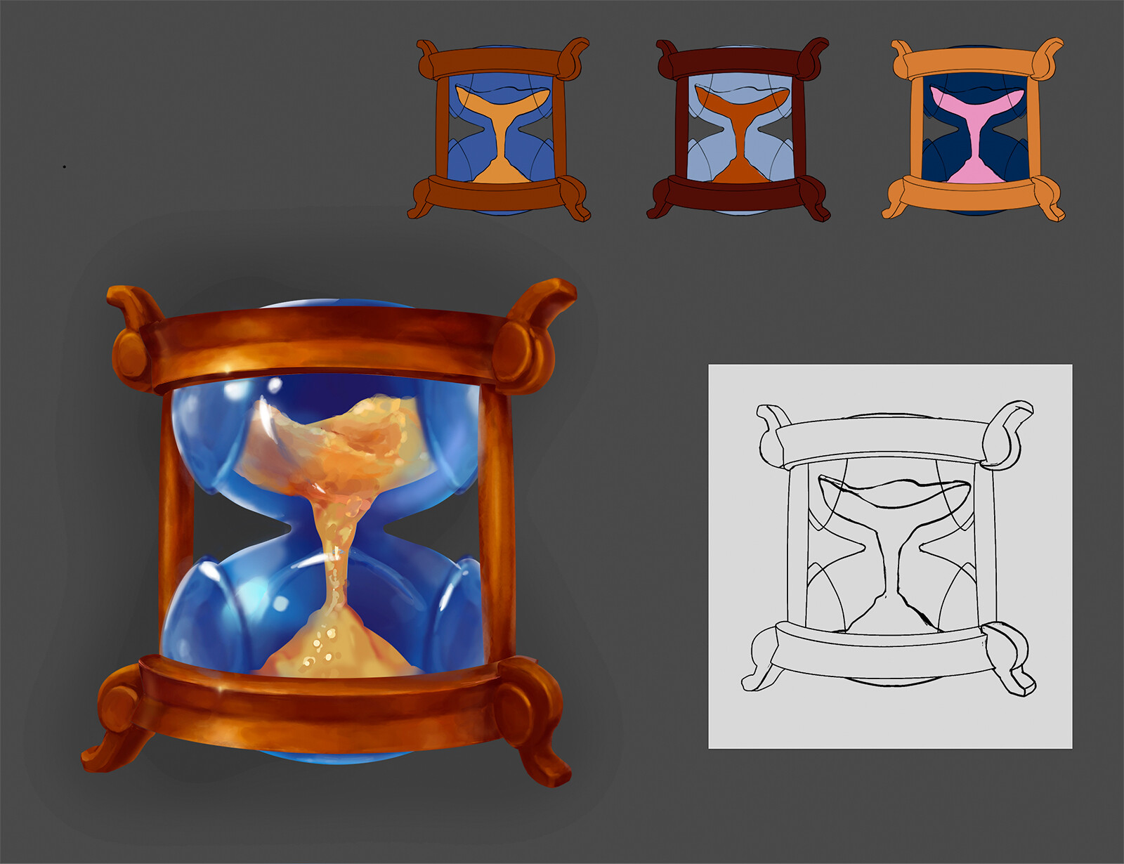 ArtStation - Sand Clock Icon