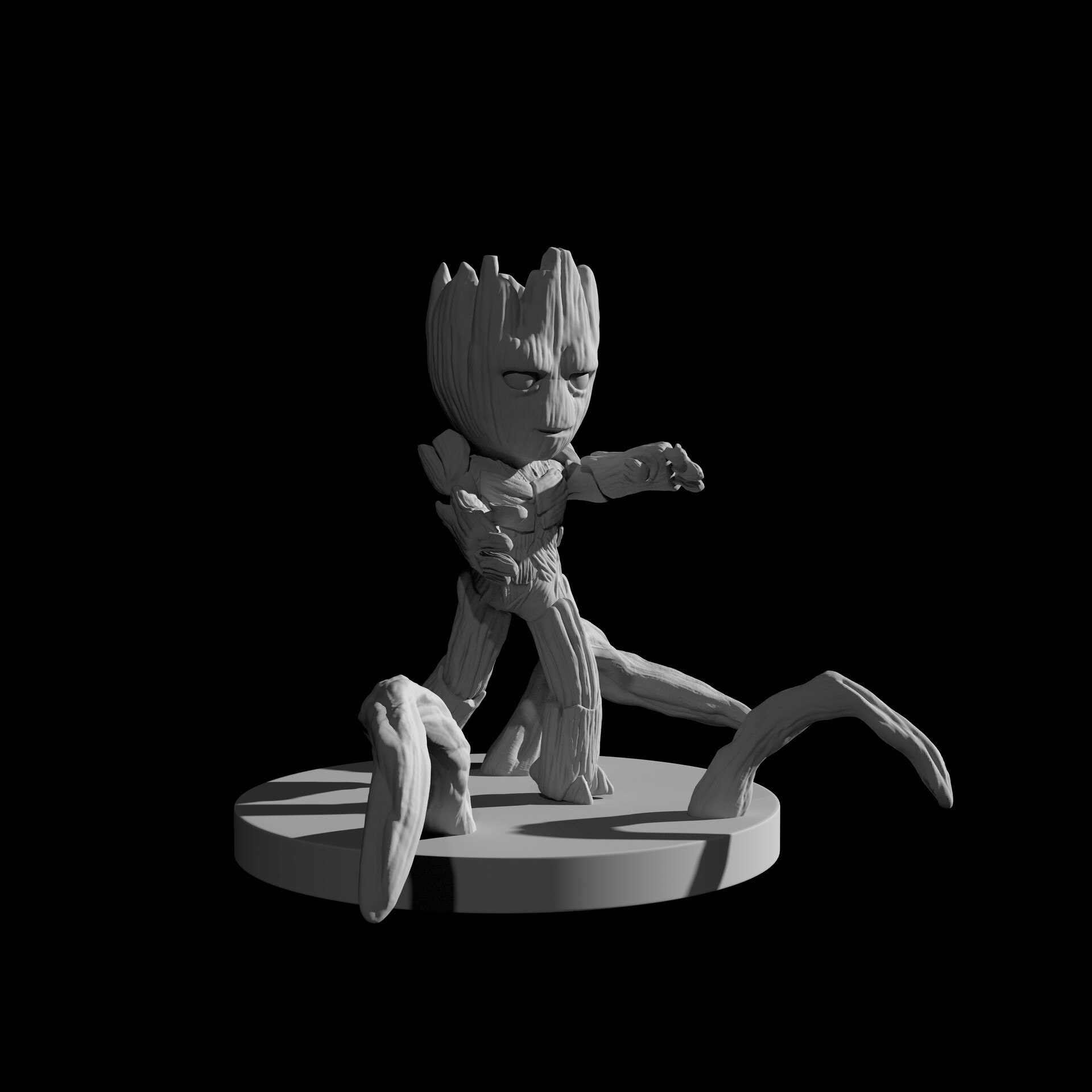ArtStation - groot's chibi on zbrush