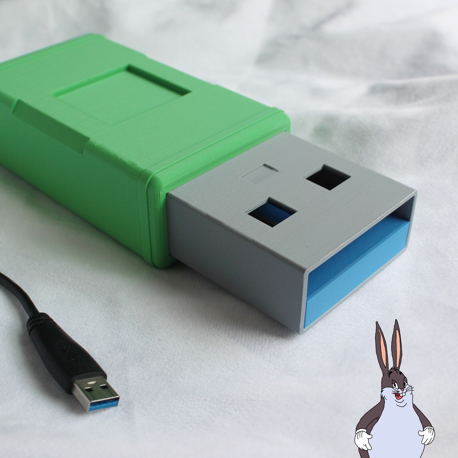 Alex Aldridge - Giant 3D Printed USB Thumb Drive