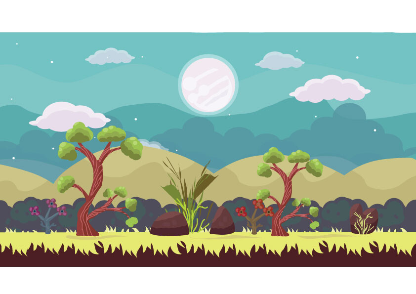 ArtStation - 2d Game Background