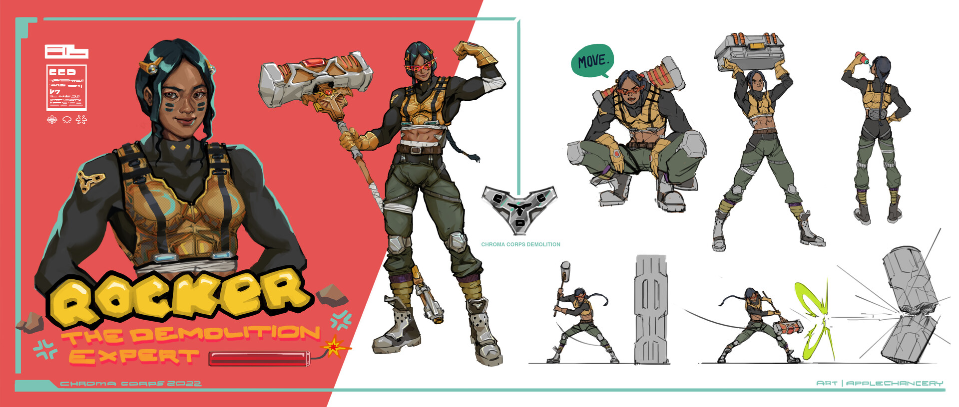 ArtStation - Rocker the Demolition Expert