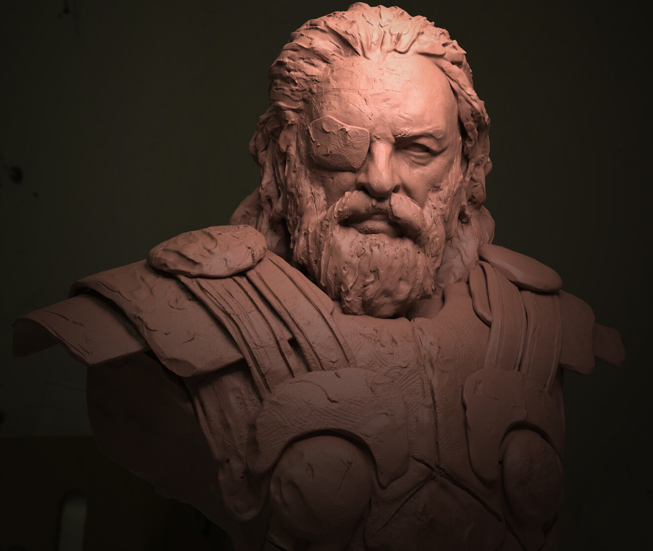 ArtStation - Odin in Clay. (Maya/Arnold)