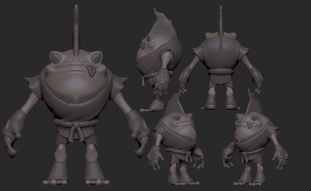 ArtStation - fighting frog