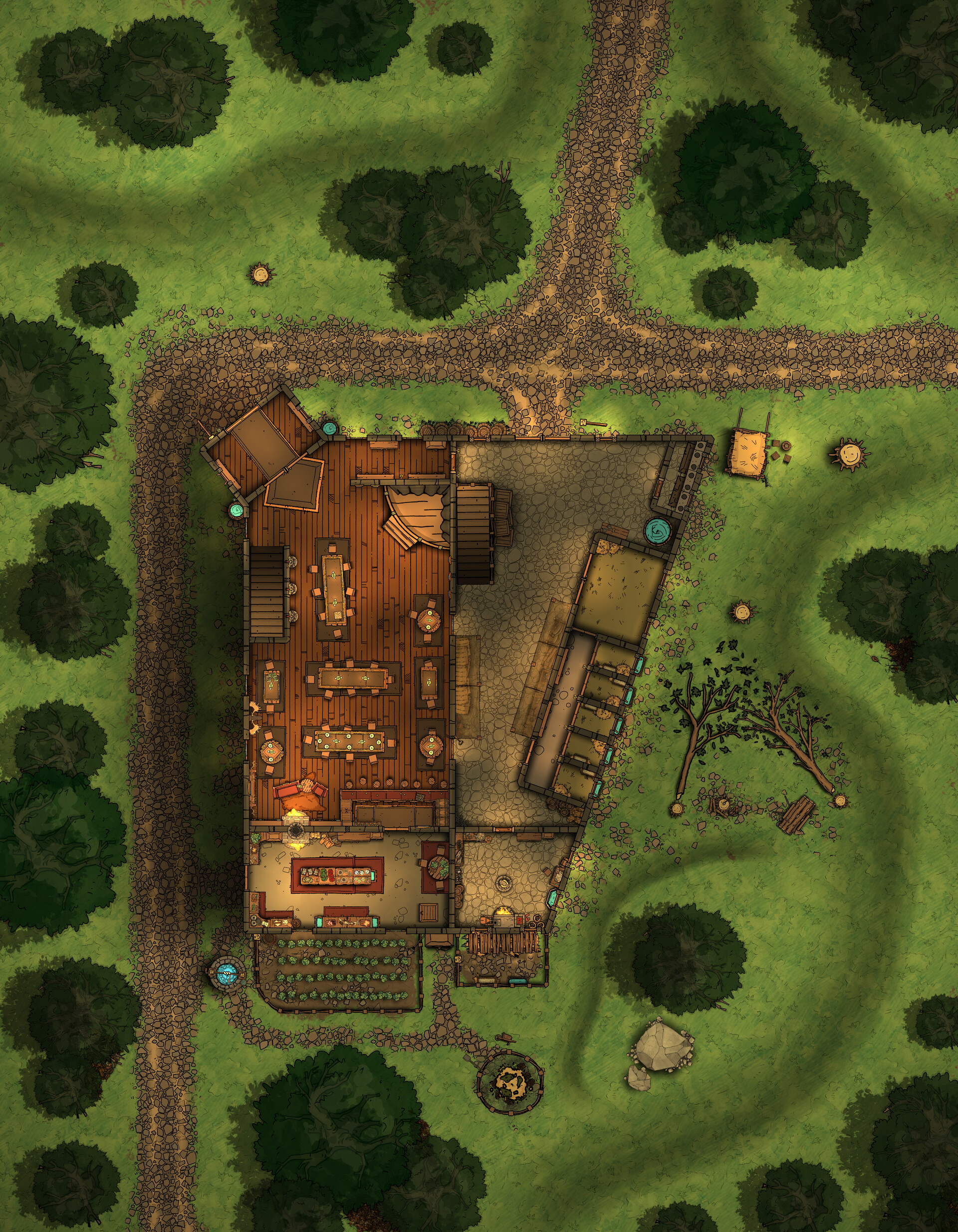 Morvold Press - Wayside Inn & Cellar [70 x 90]