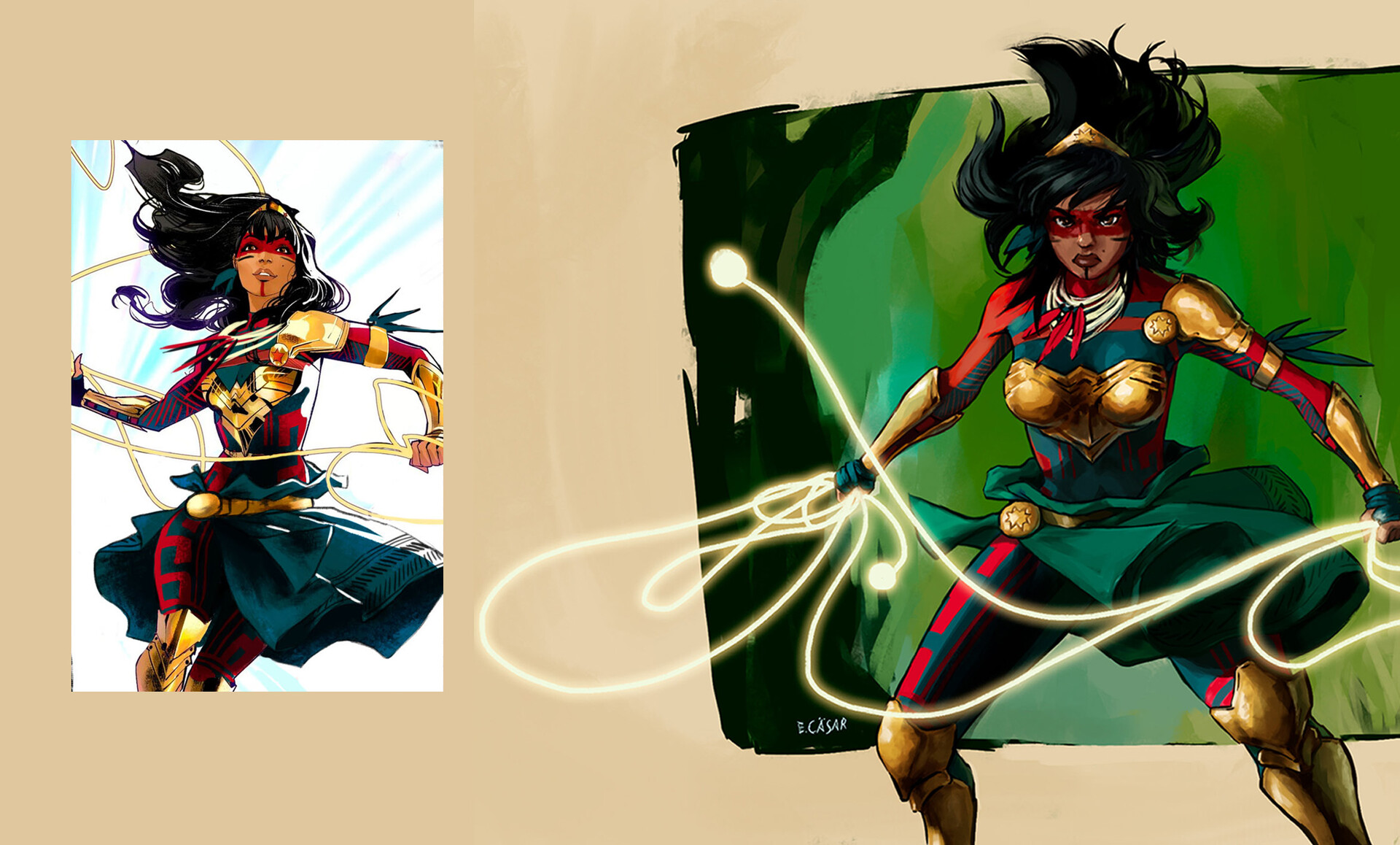 Éric Cäsar - YARA FLOR - WONDER WOMAN [Fan art]