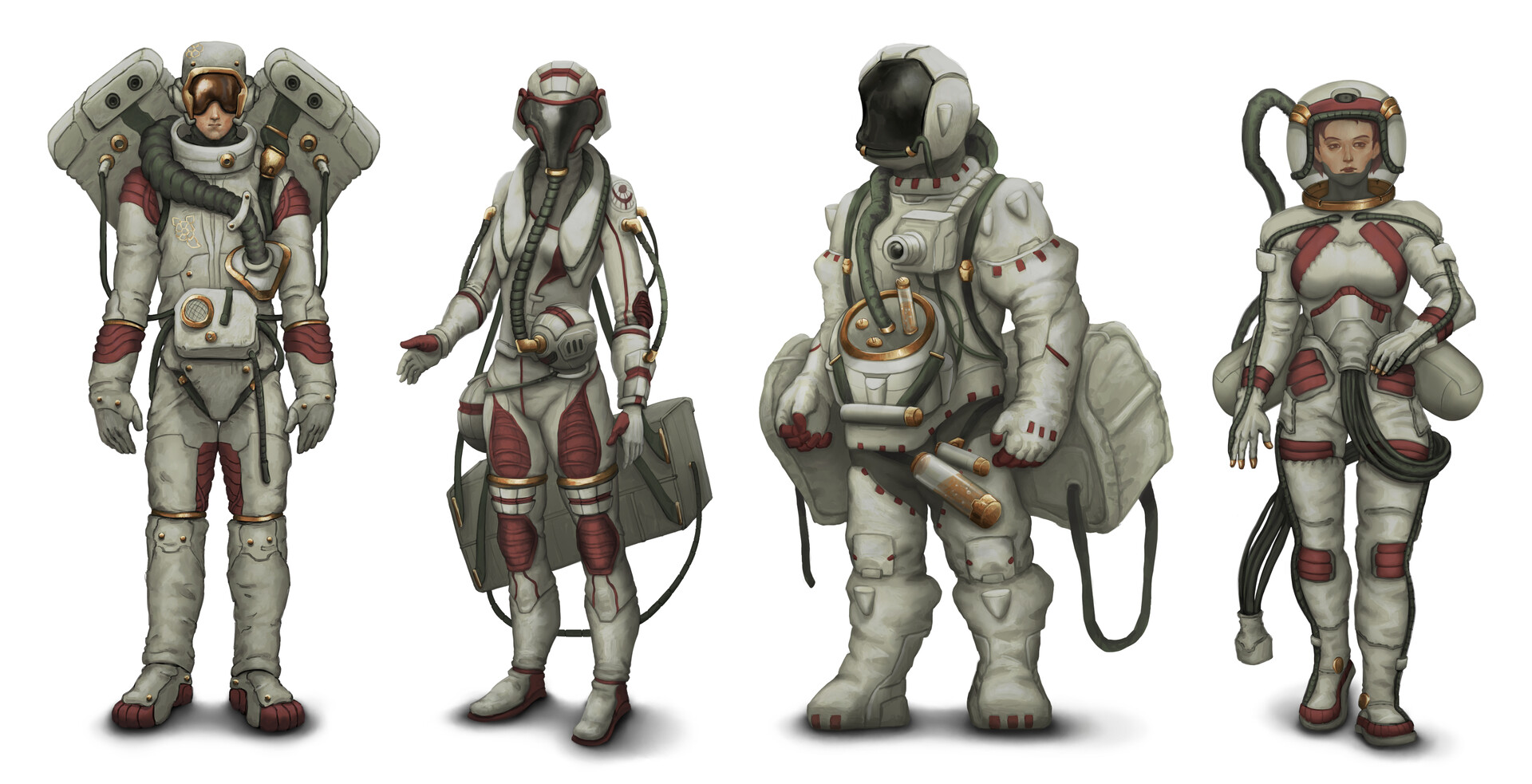 ArtStation - sci-fi character Astronaut design-study