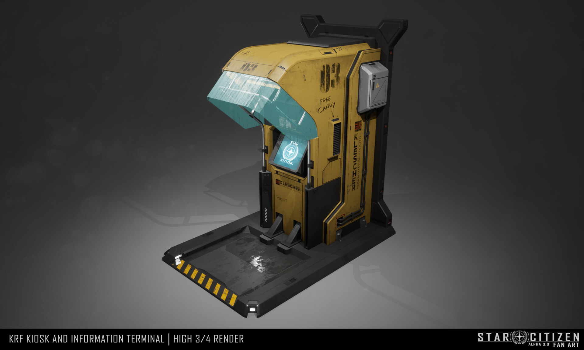 Borja Bajjo Martínez - KRF Kiosk and Info Terminal - Star Citizen Fan Art