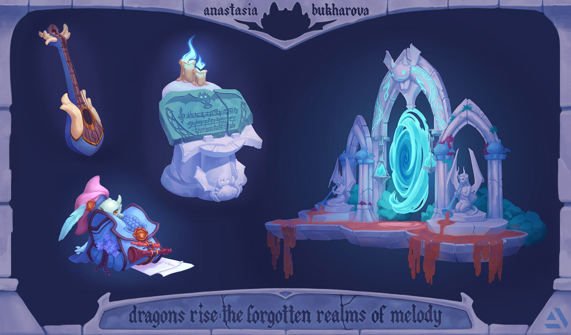 ArtStation - My submission "Dragon's Rise: The Forgotten Realms of melody"