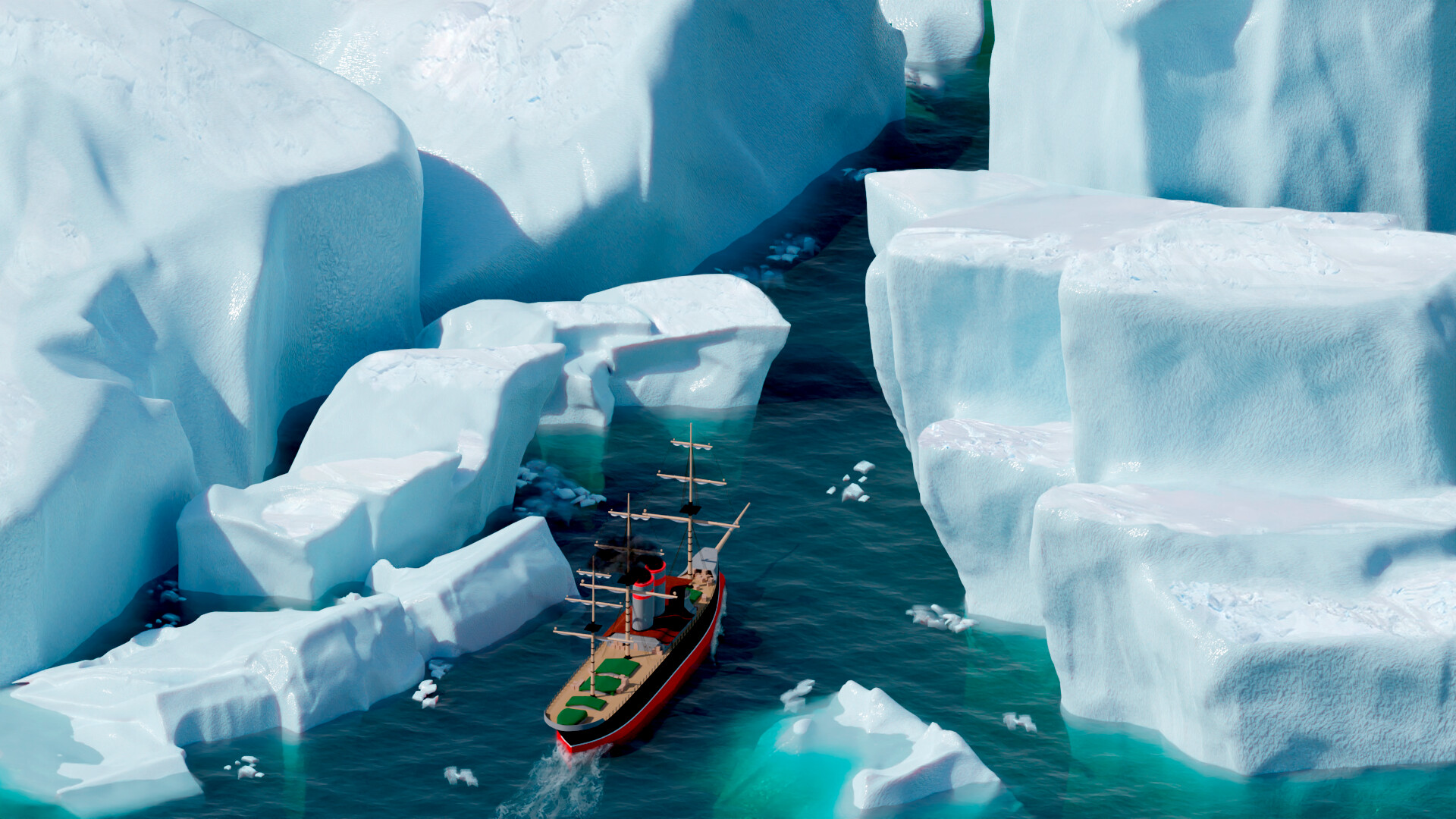 ArtStation - Ice landscape