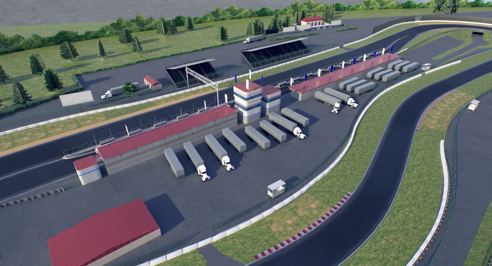 OpticalDreamSoft - Race Track Construction Kit 2 Low-poly PBR 3D model