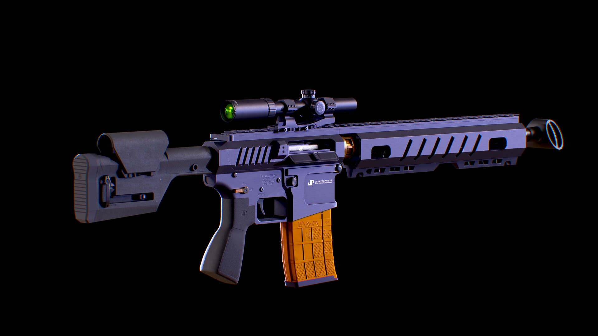 Maksim Zavalko - AR-15_mod_3 GAME READY MODELS
