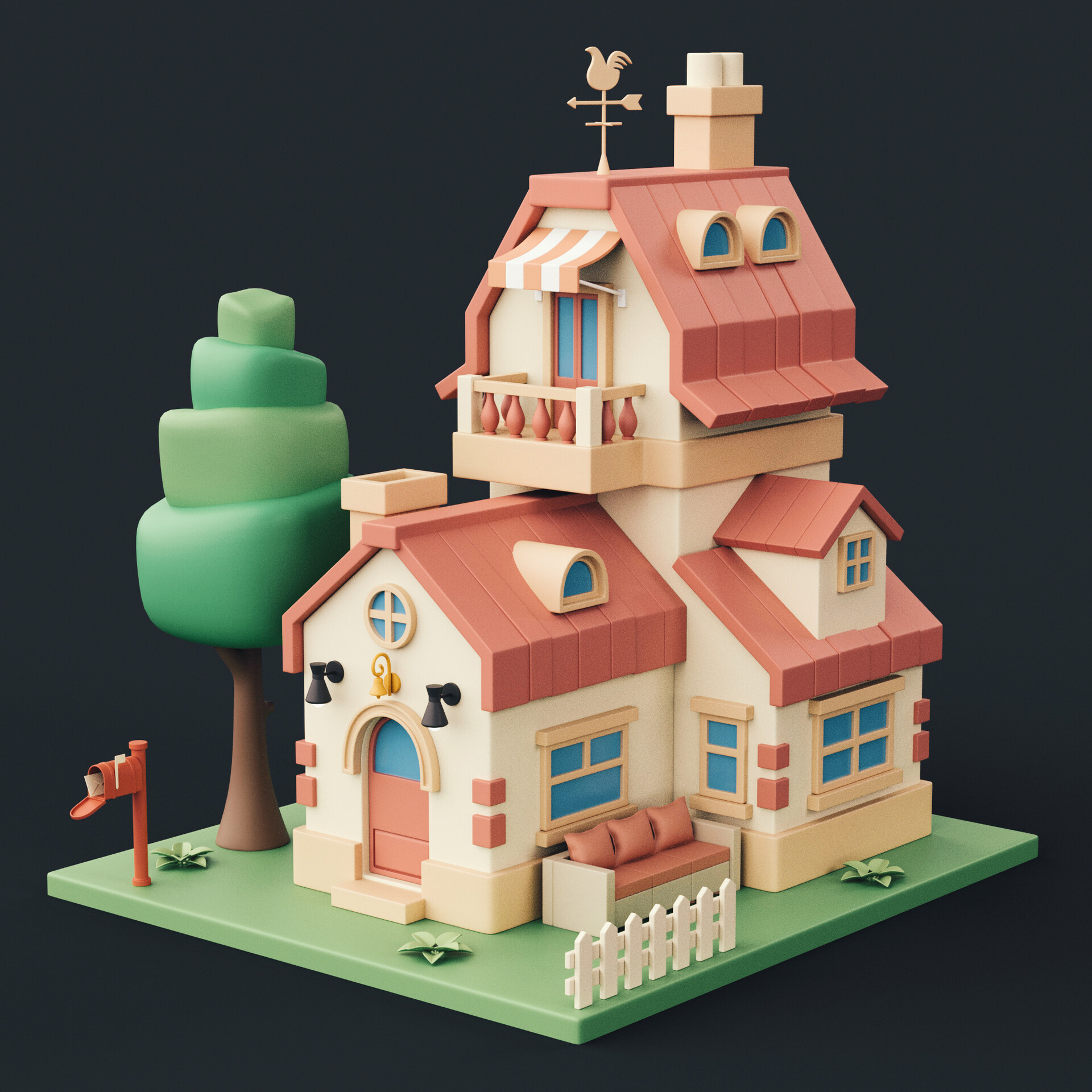 ArtStation - Cartoon House 01