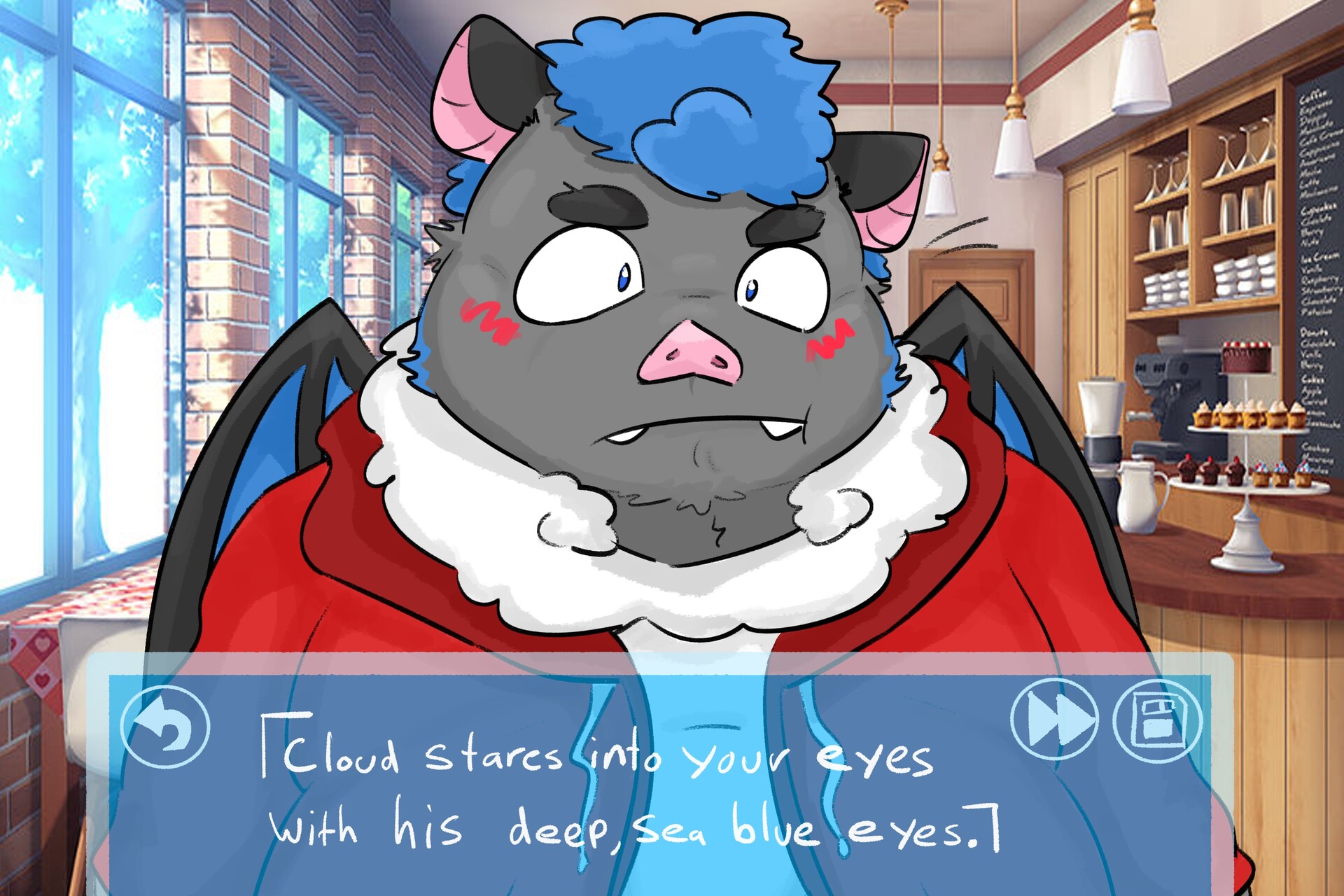 ArtStation - Cloud the Bat in: a vn