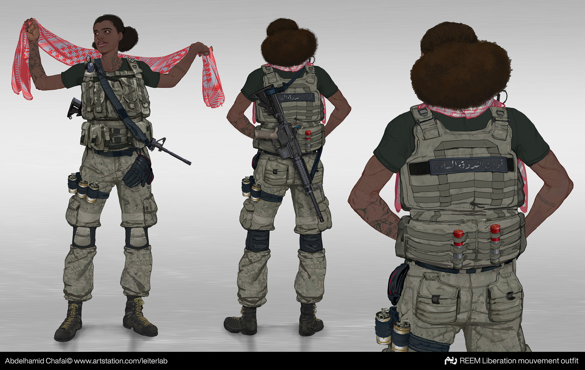 ArtStation - REEM the freedom fighter ريم