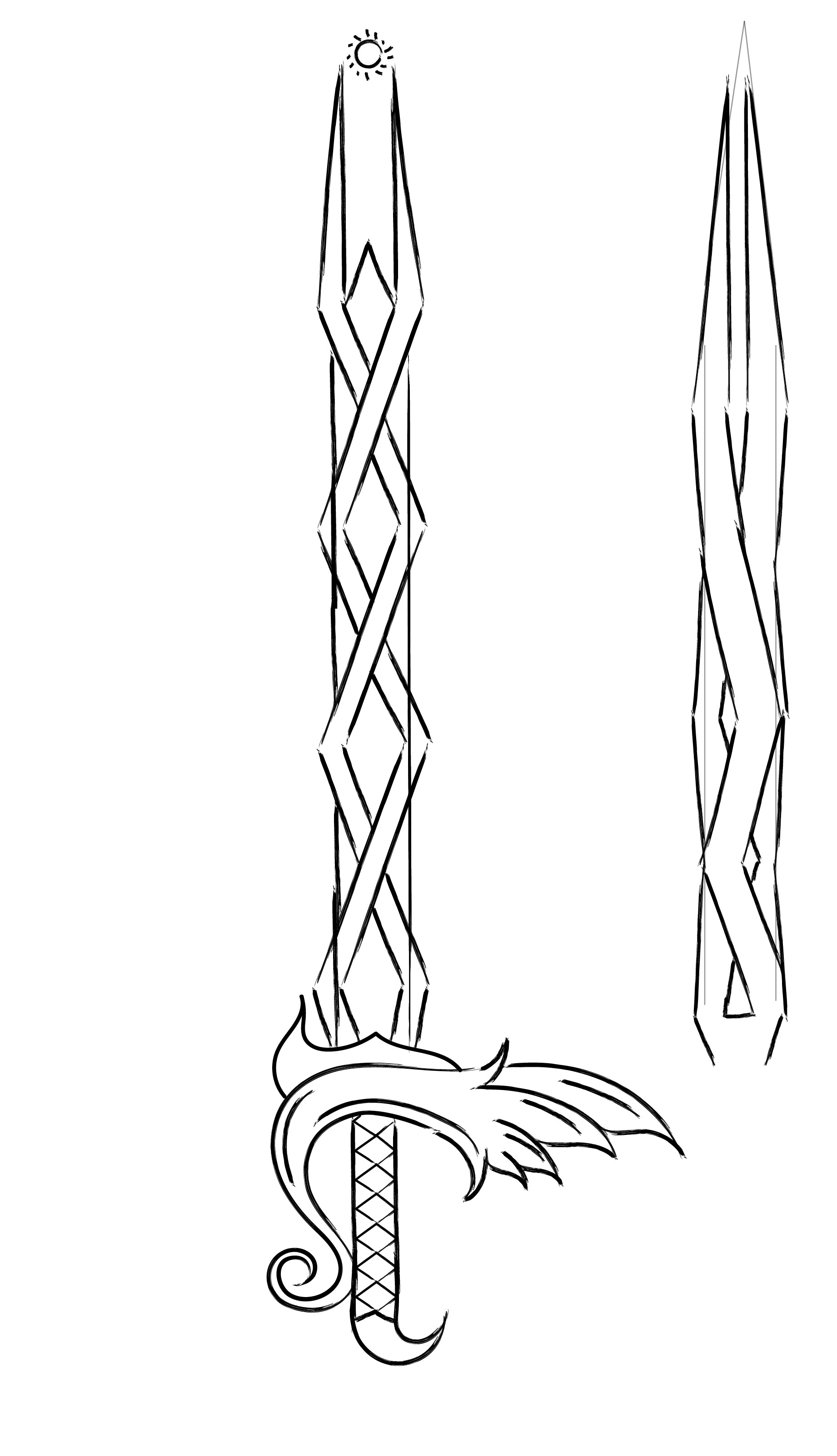 Badass Sword Drawings