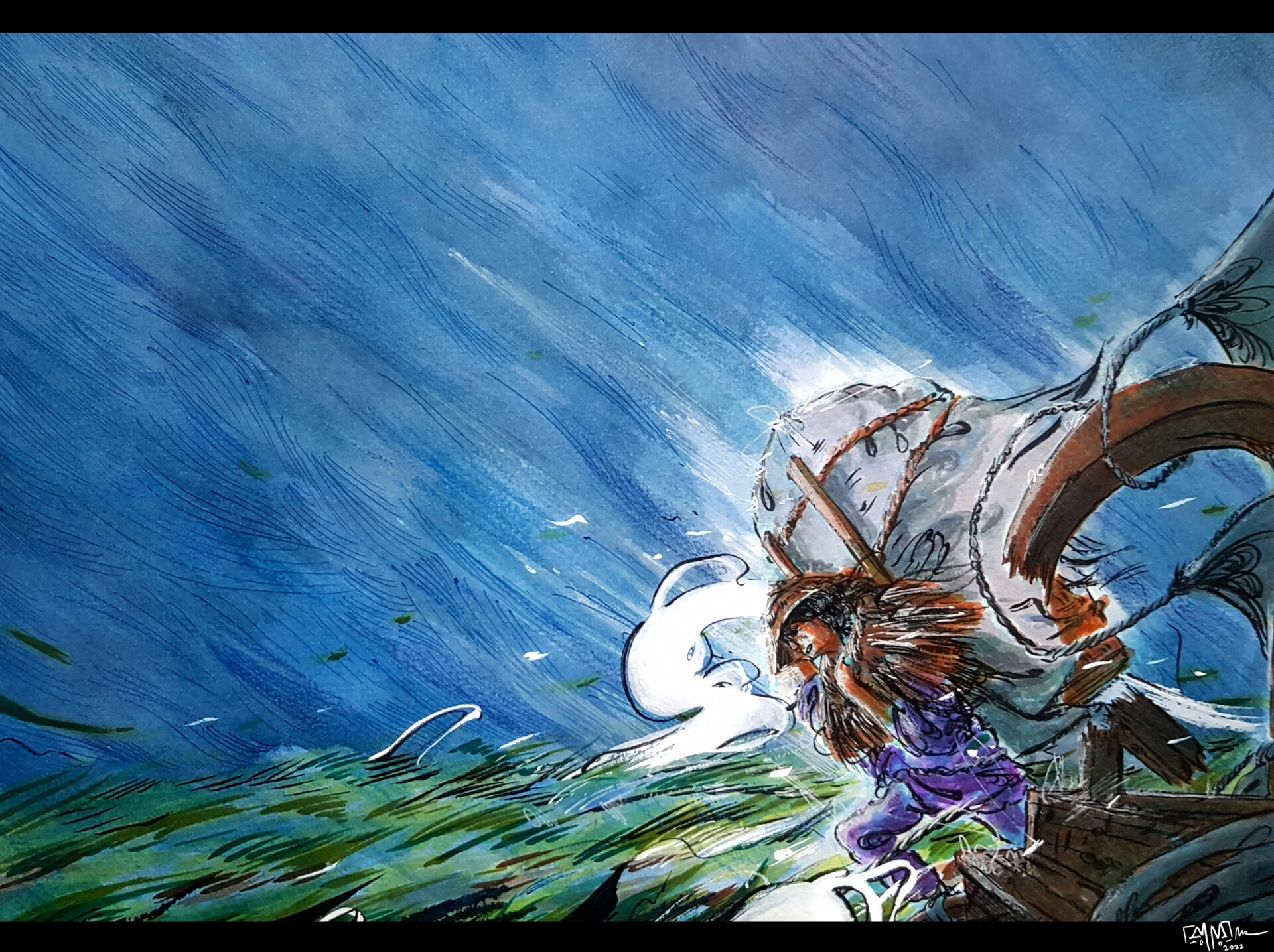 ArtStation - Fighting through the Storm