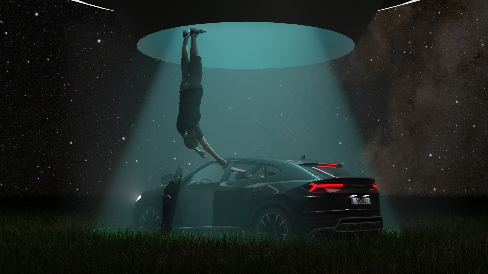 ArtStation - Alien abduction