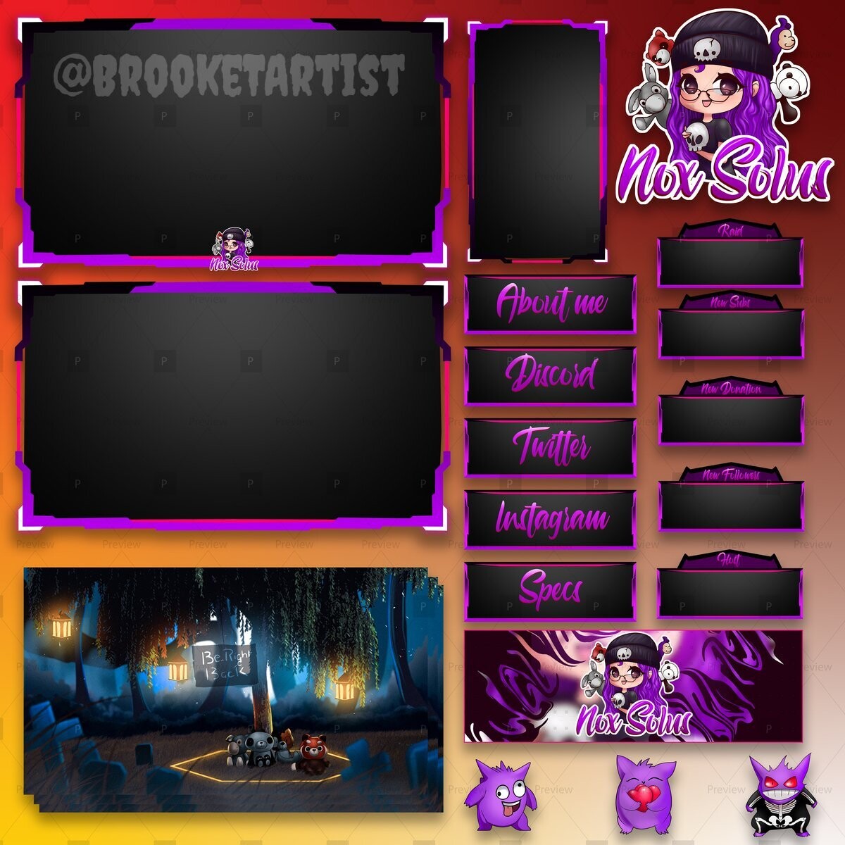 ArtStation - Twitch Overlay Package