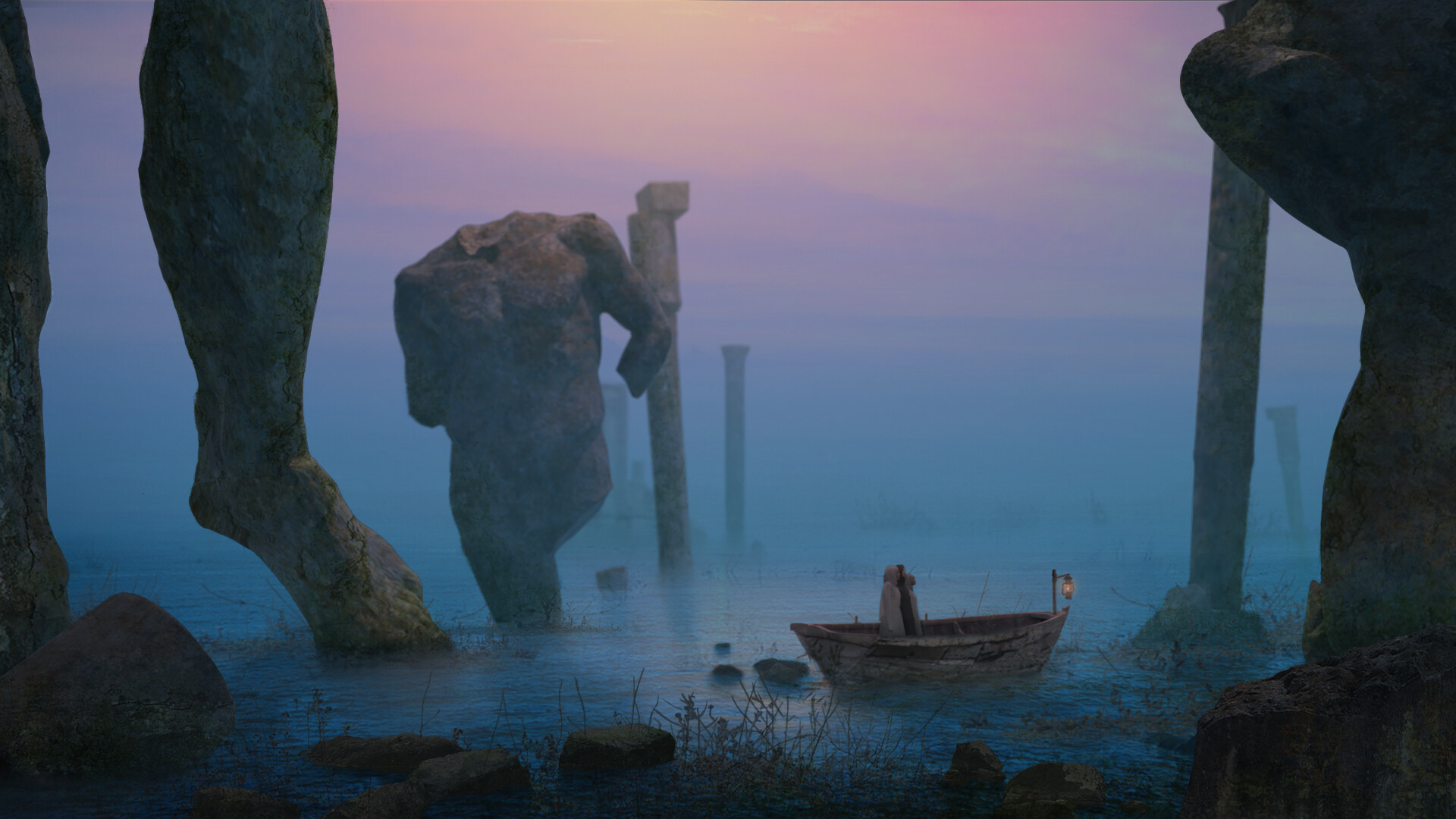 ArtStation - UNDERWORLD FAITHS JOURNEY MATTE PAINTING