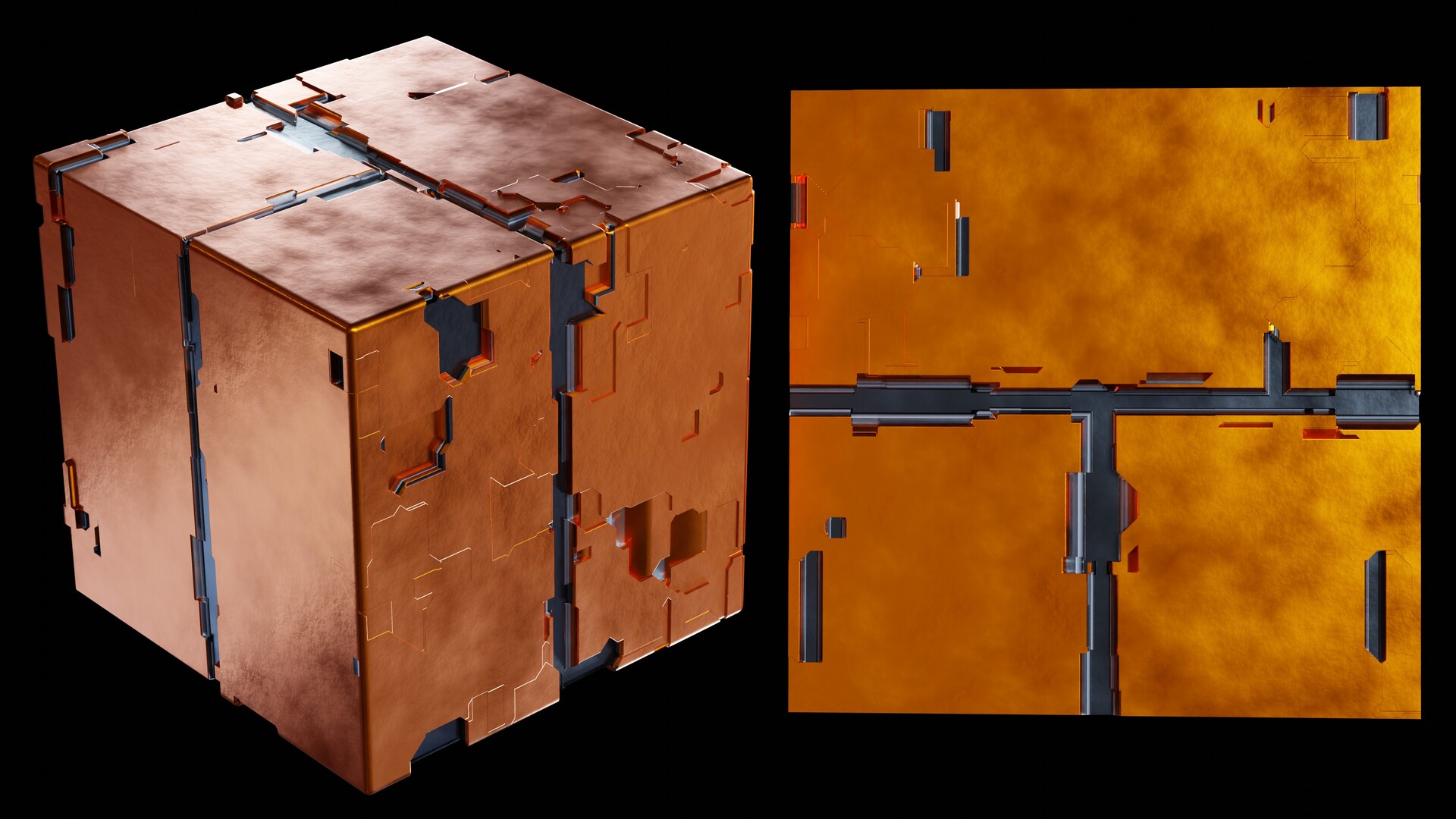 Ryan King - Procedural Sci-Fi Panels Material (Blender Tutorial)