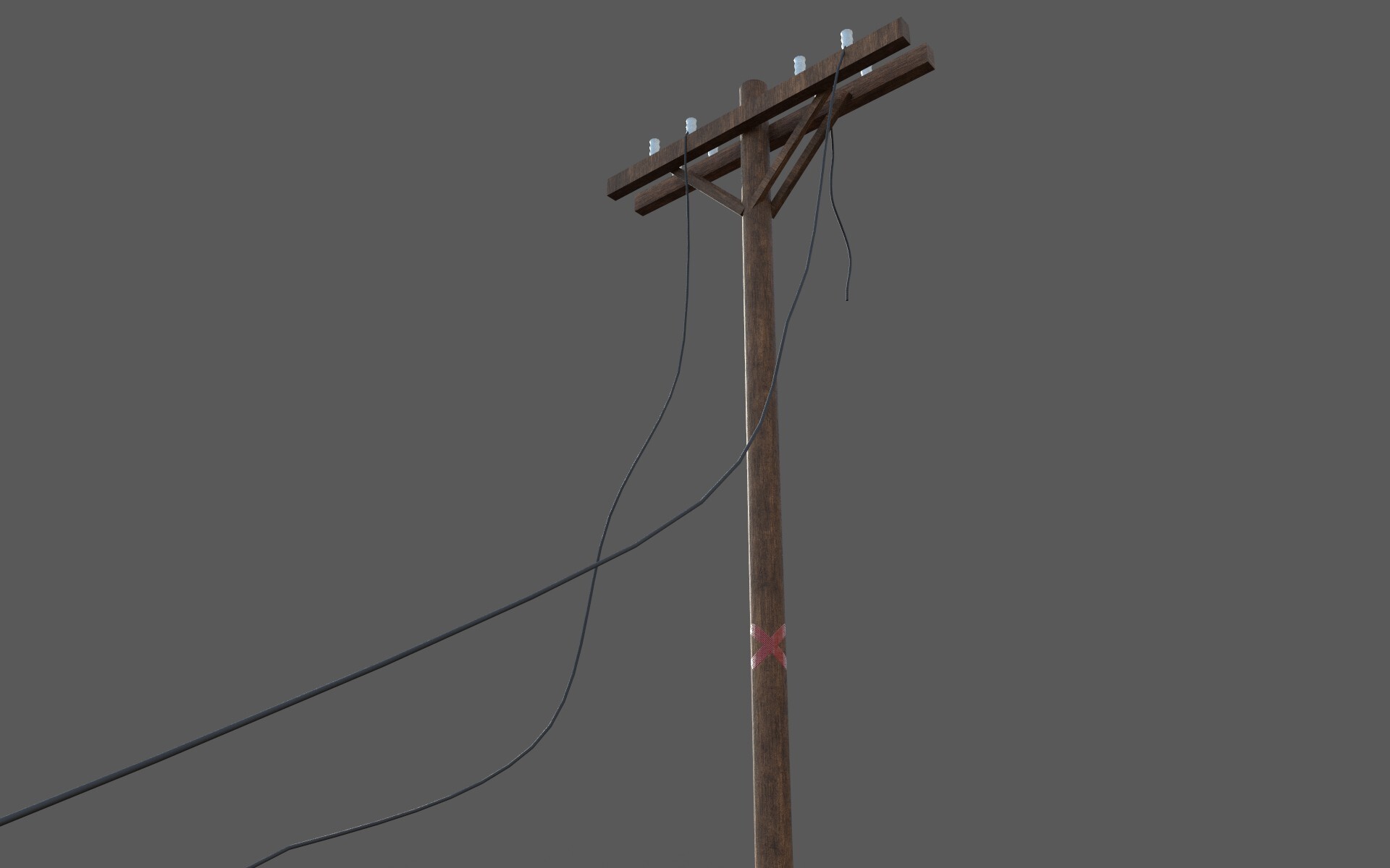 ArtStation - Wood Electric Post