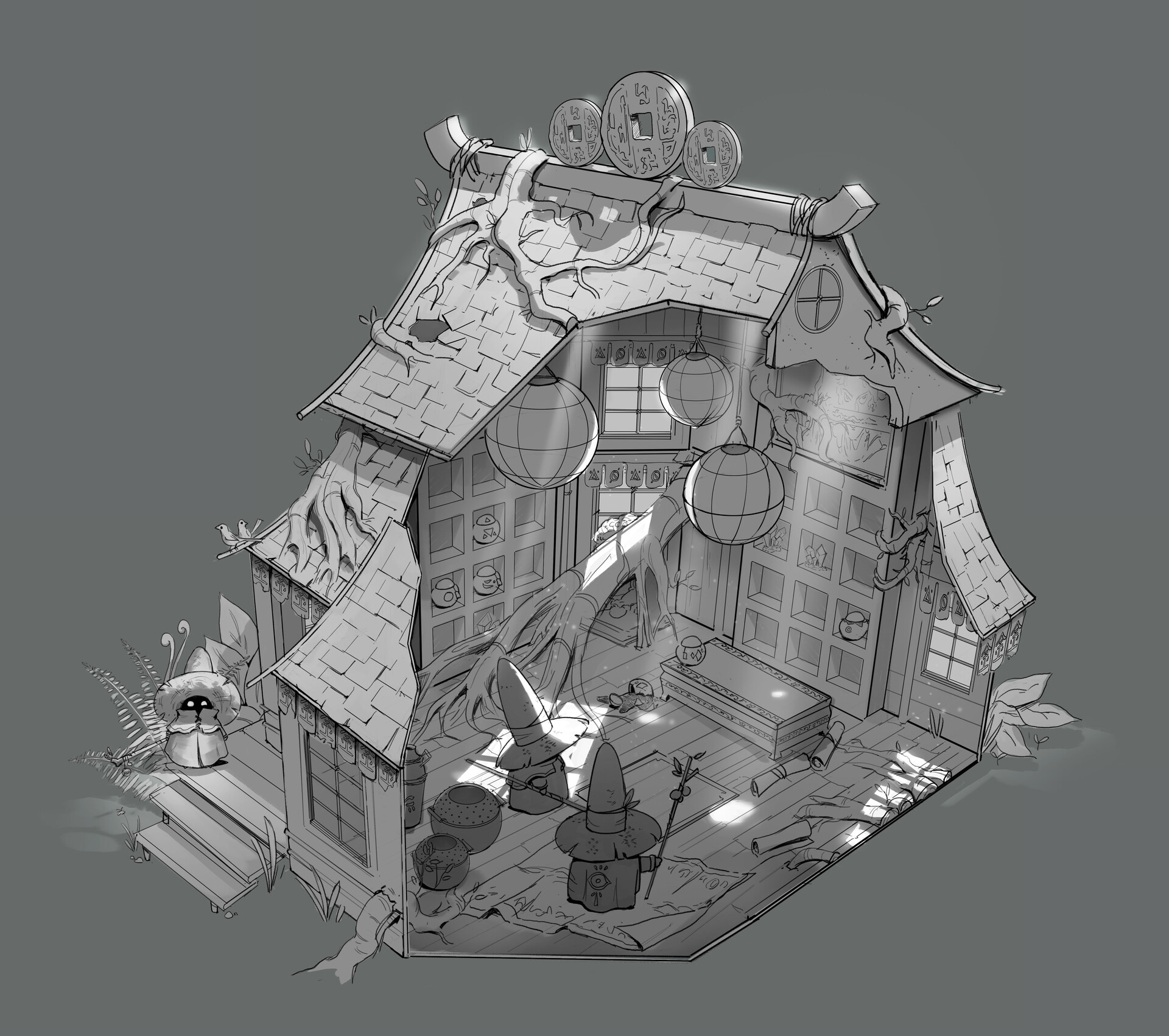 ArtStation - Abandoned Magic Shop