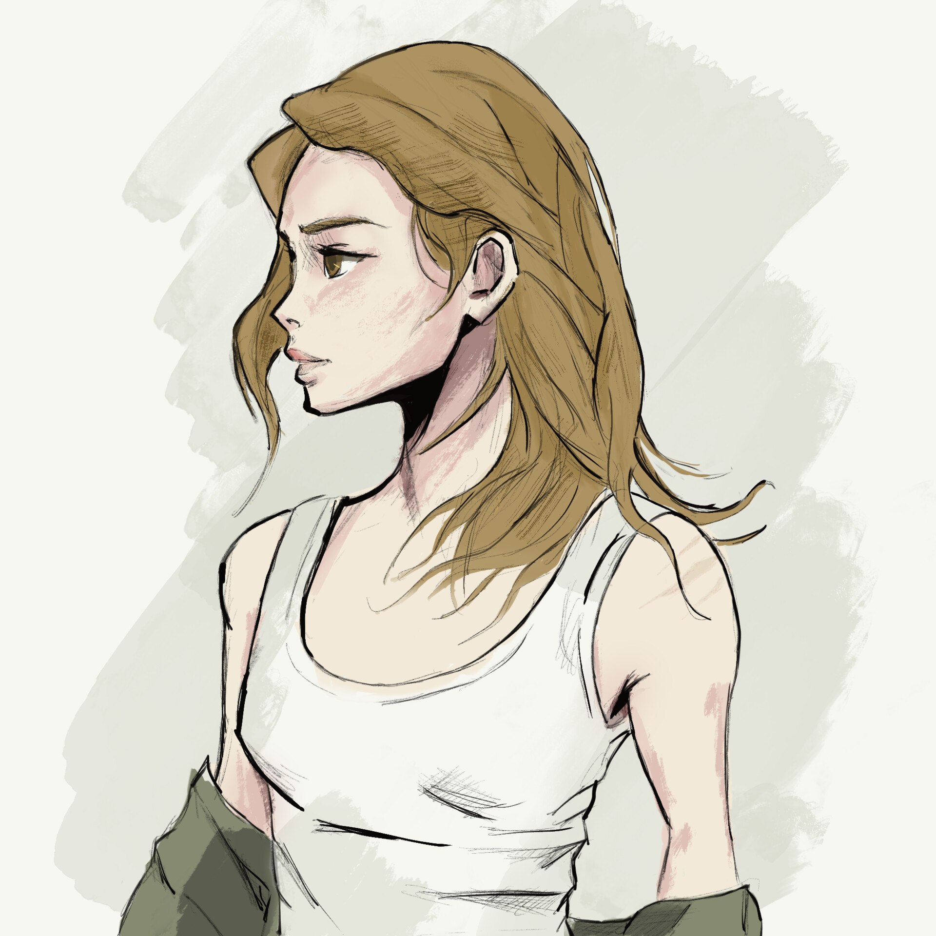 ArtStation - Sketch 1 — Girl