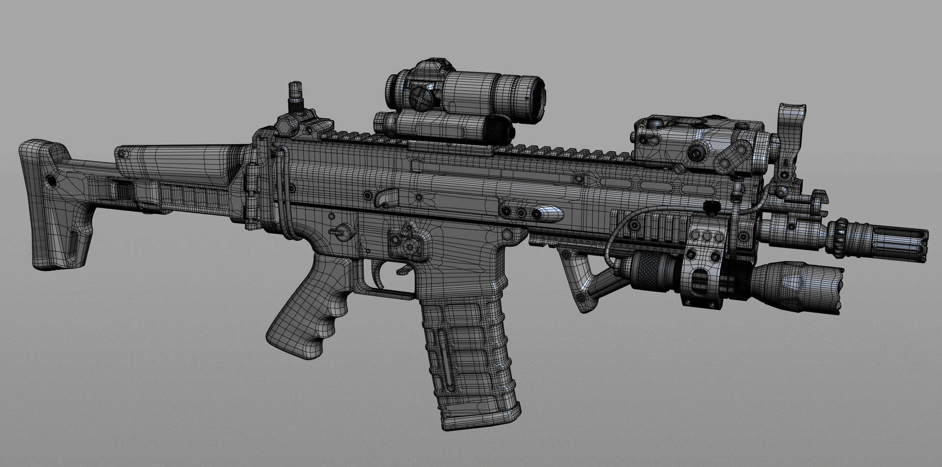 Nahum Alonso - FN SCAR 16 / HIGH-POLY