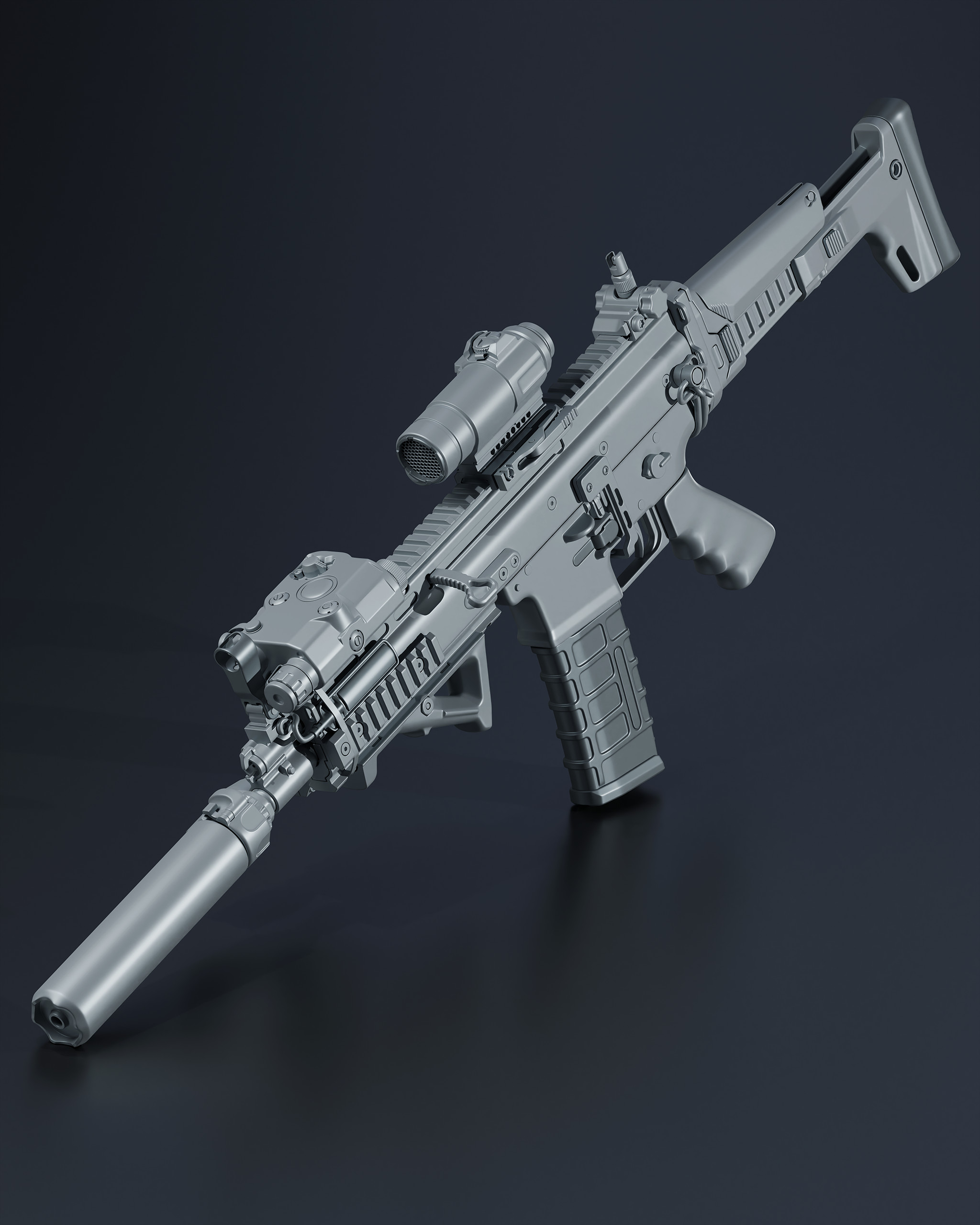 Nahum Alonso - FN SCAR 16 / HIGH-POLY