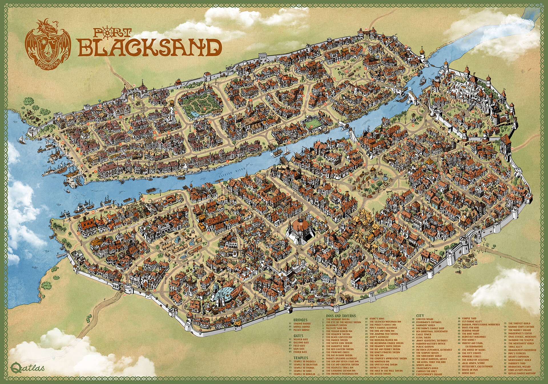 QatlasMap - City of Thieves fan art by QatlasMap 🧌🦞 Details: https ...