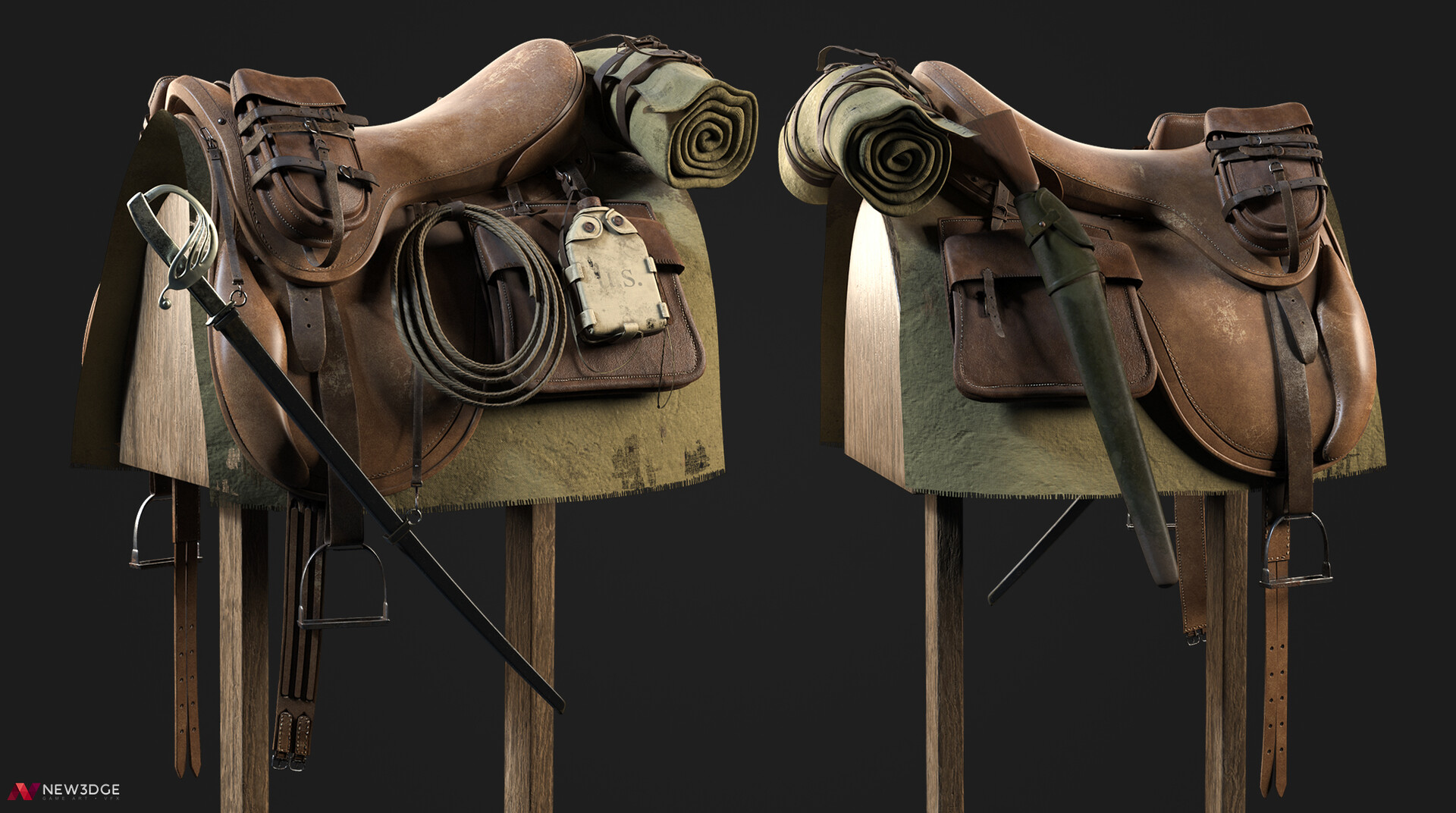 ArtStation - Horse Saddle - Props