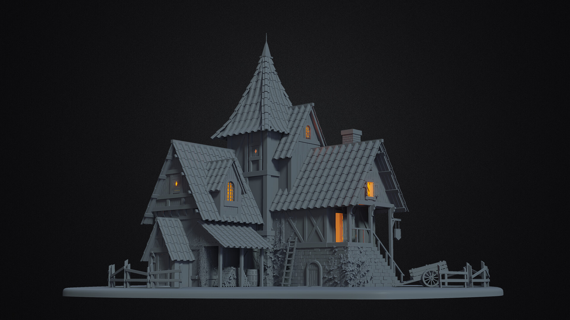 ArtStation - MEDIEVAL HOUSE | Modeling Blender
