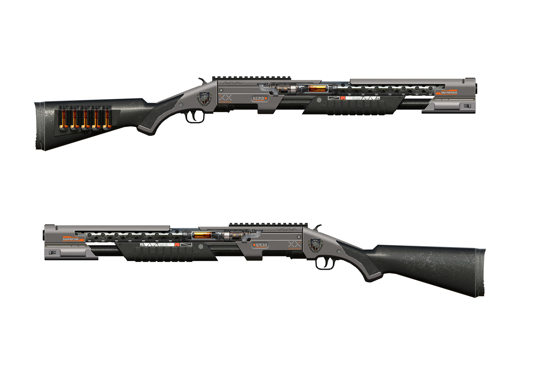 Xiang Tong - 2D sketch for Firearm Design