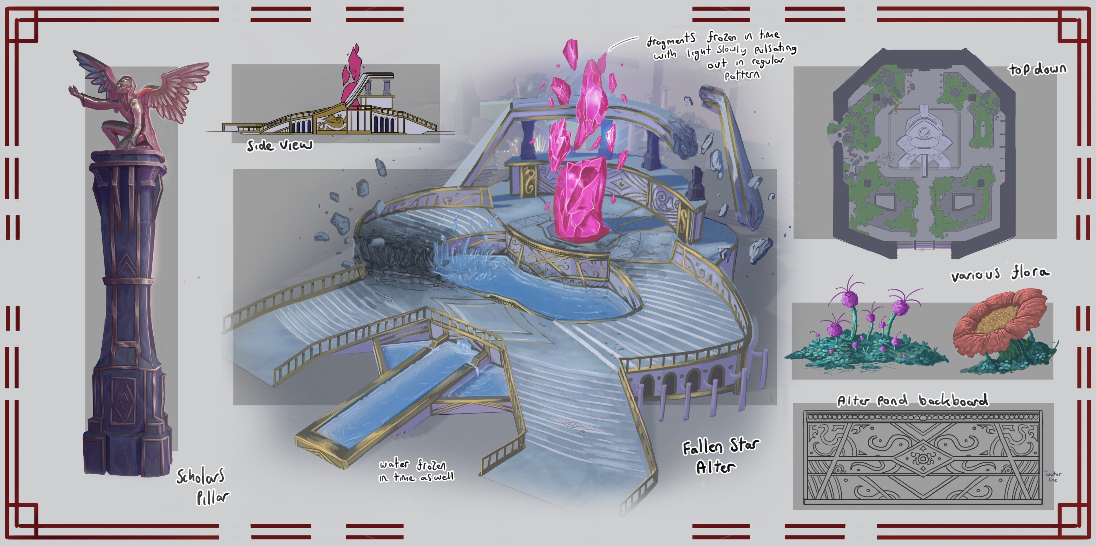 James Maw - The Fallen Star plaza (Dragon's Rise Artstation Challenge)