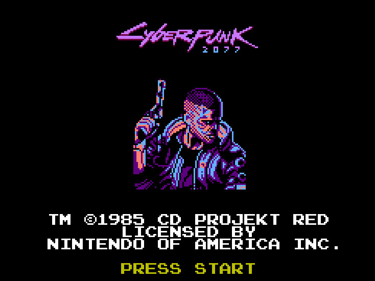 ArtStation - Cyberpunk 2077 For The Nes? (Concept Mockup For The Title ...