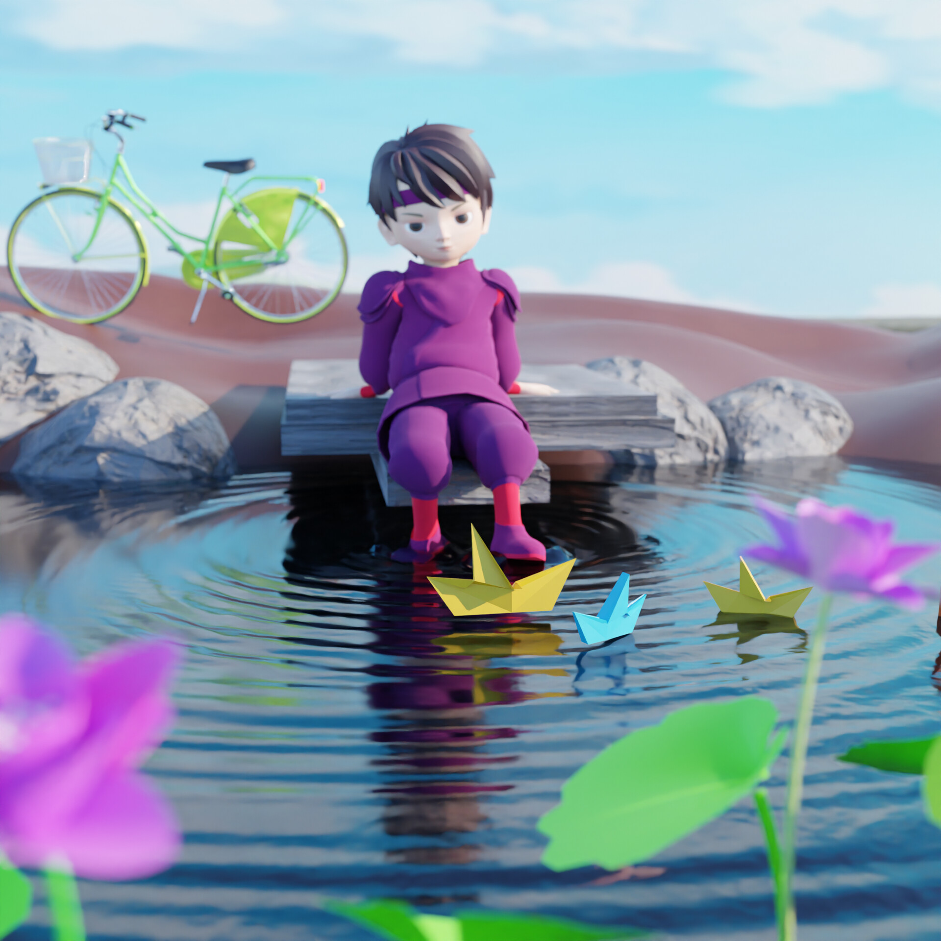 ArtStation - Paper Boats