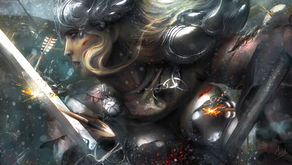 ArtStation - Valkyrie war fight!