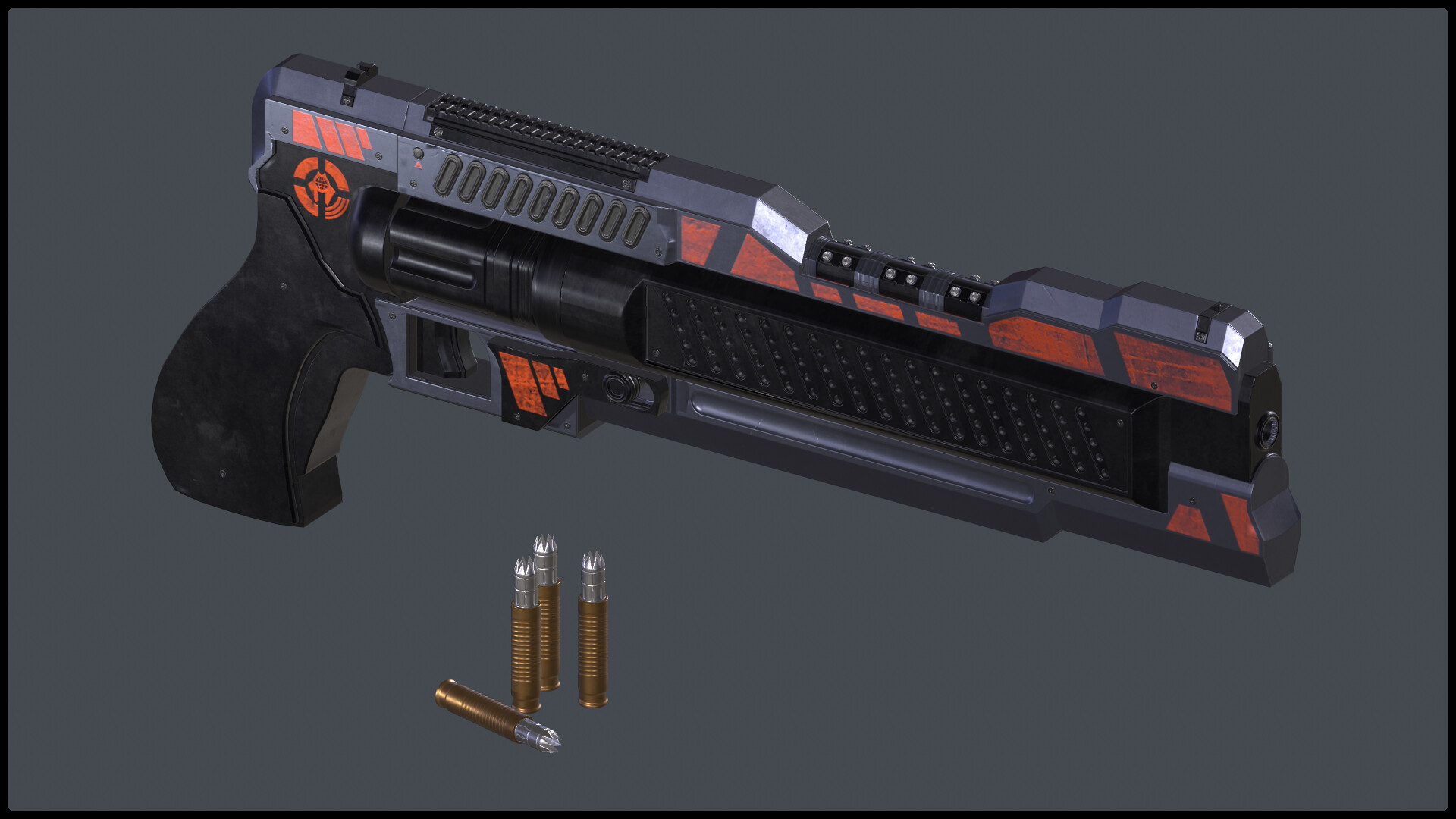 ArtStation - Futuristic Revolver