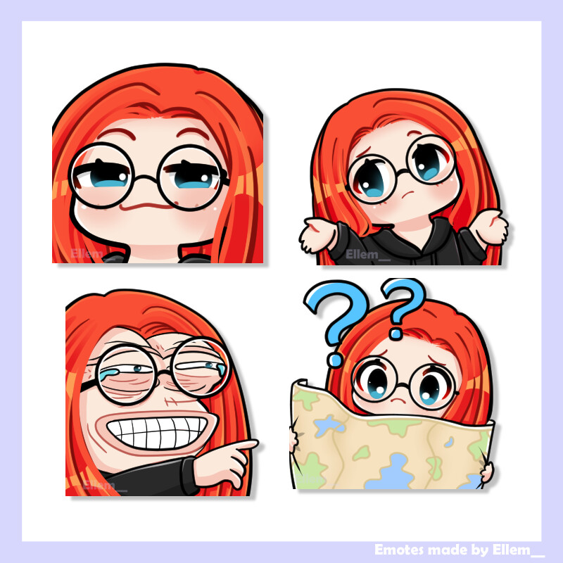 ArtStation - Twitch emotes commission for @TheFoxann