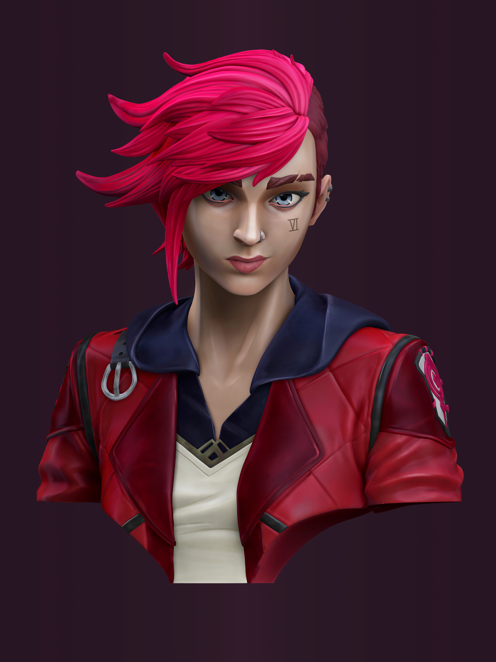ArtStation - Bust Fan art - Arcane VI
