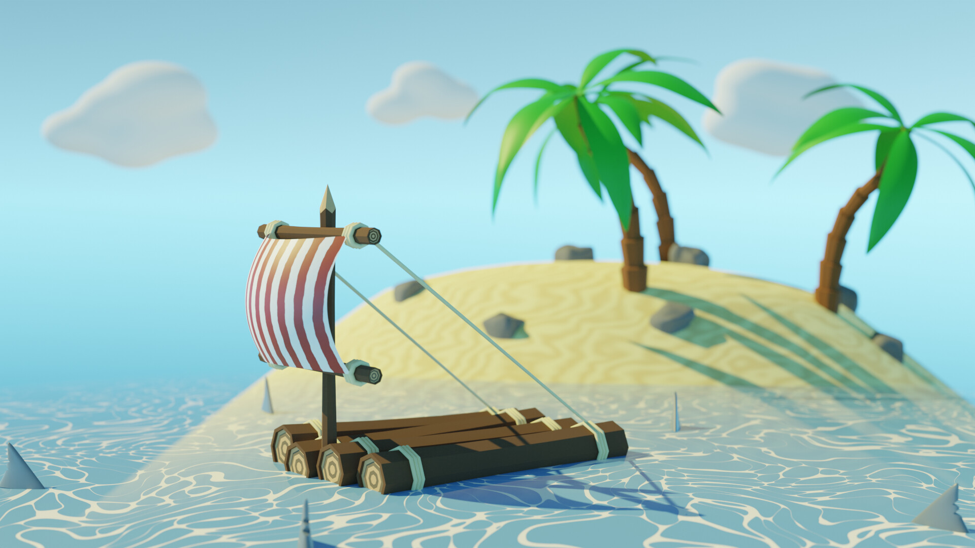 ArtStation - Beach Raft