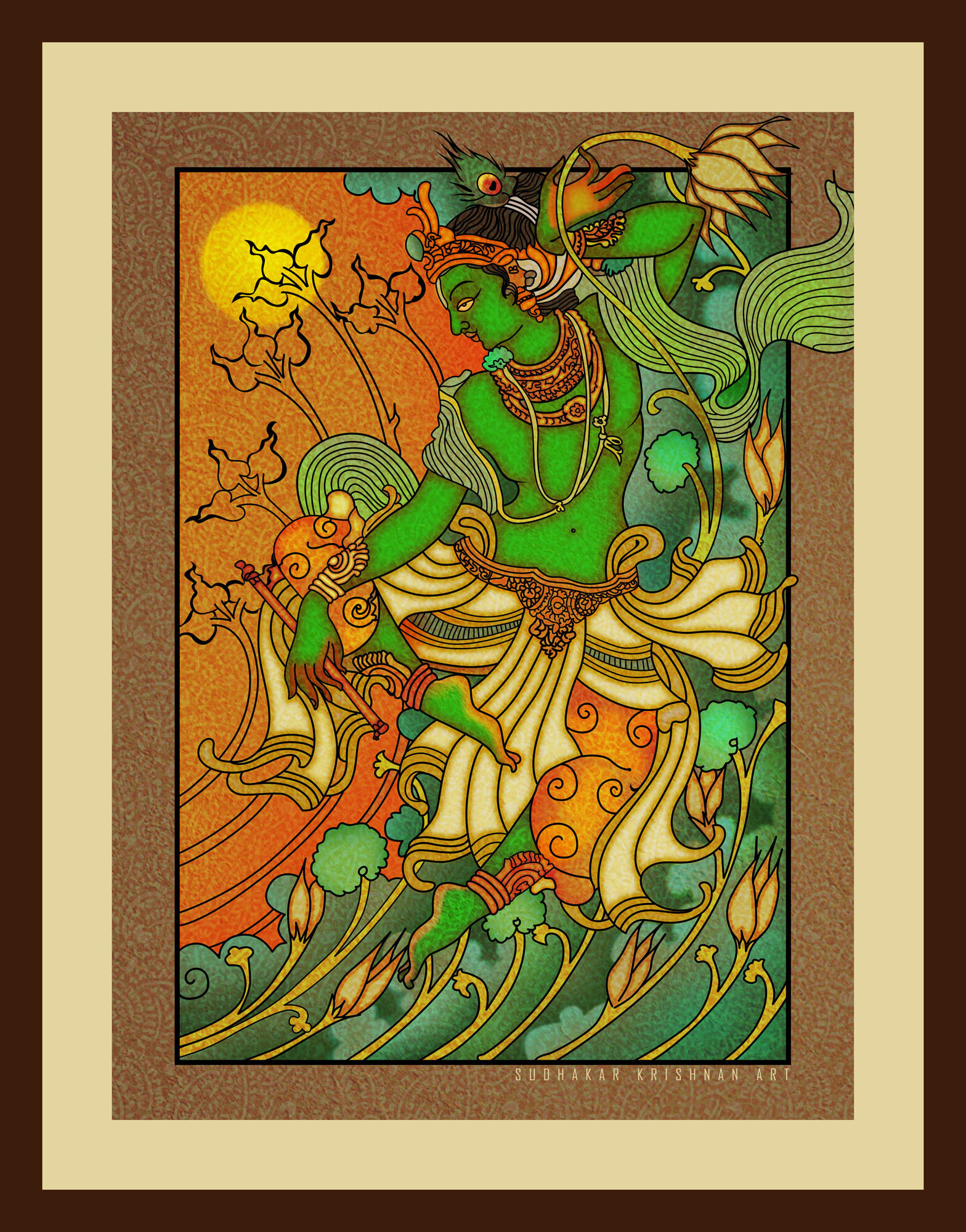 ArtStation - Sree Krishna Mural