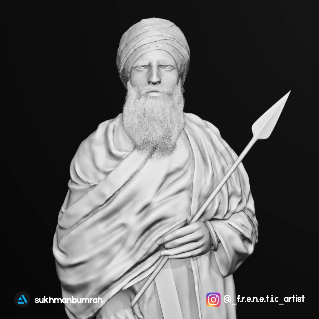 Sukhman Singh Bumrah - 3d model of Sant Jarnail Singh Bhindranwale